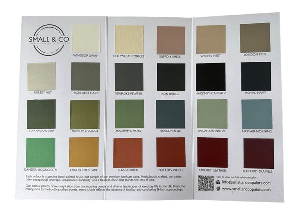 Hand Painted Colour Charts – Small & Co Furniture Paints