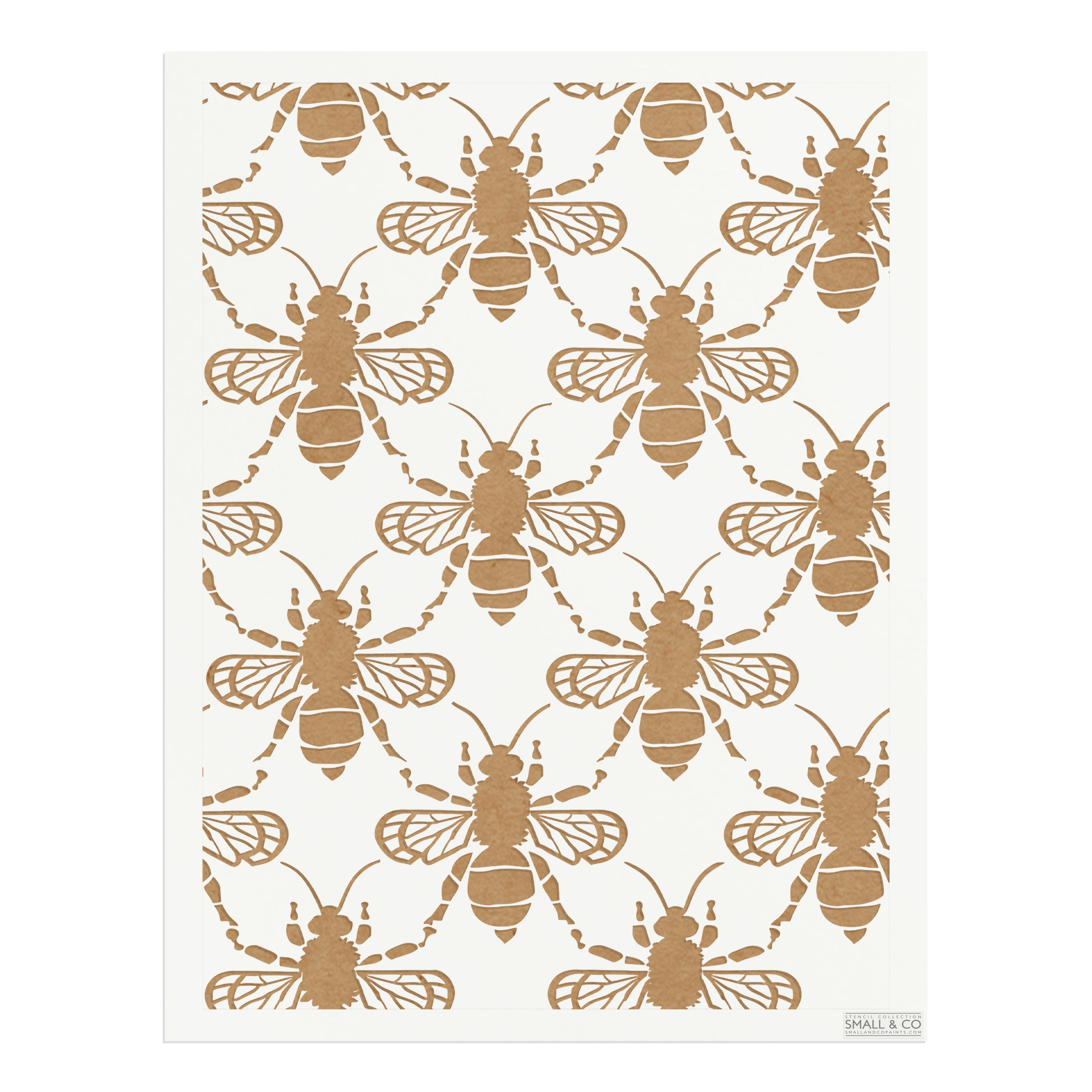 Queen’s Hive Bee Stencil – Honeycomb Bee Furniture & Wall Stencil ...